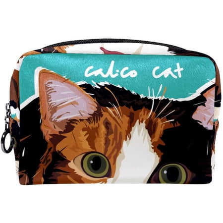 Makeup Bag Coin purse Cosmetic Bag, calico cat painting animal ...