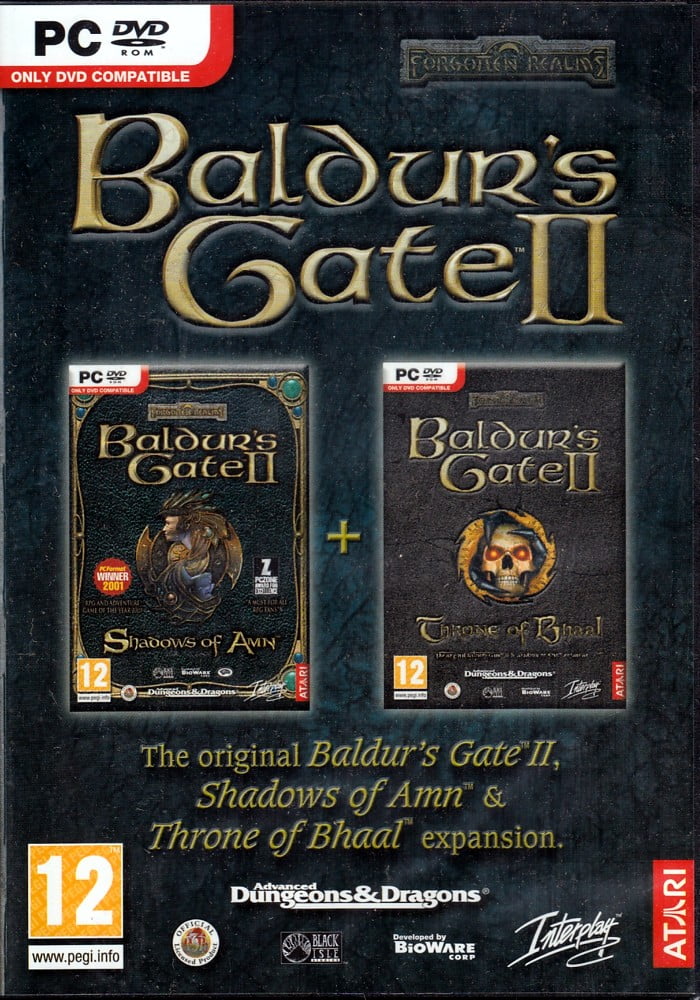 Baldurs Gate II Collection (2 PC Games) Shadows of Amn and Throne of ...