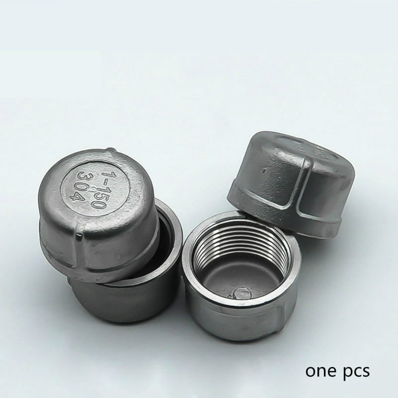 DN15 to DN100 Stainless Steel Round Tube end Cap BSPT 1/2 inch to 4 ...