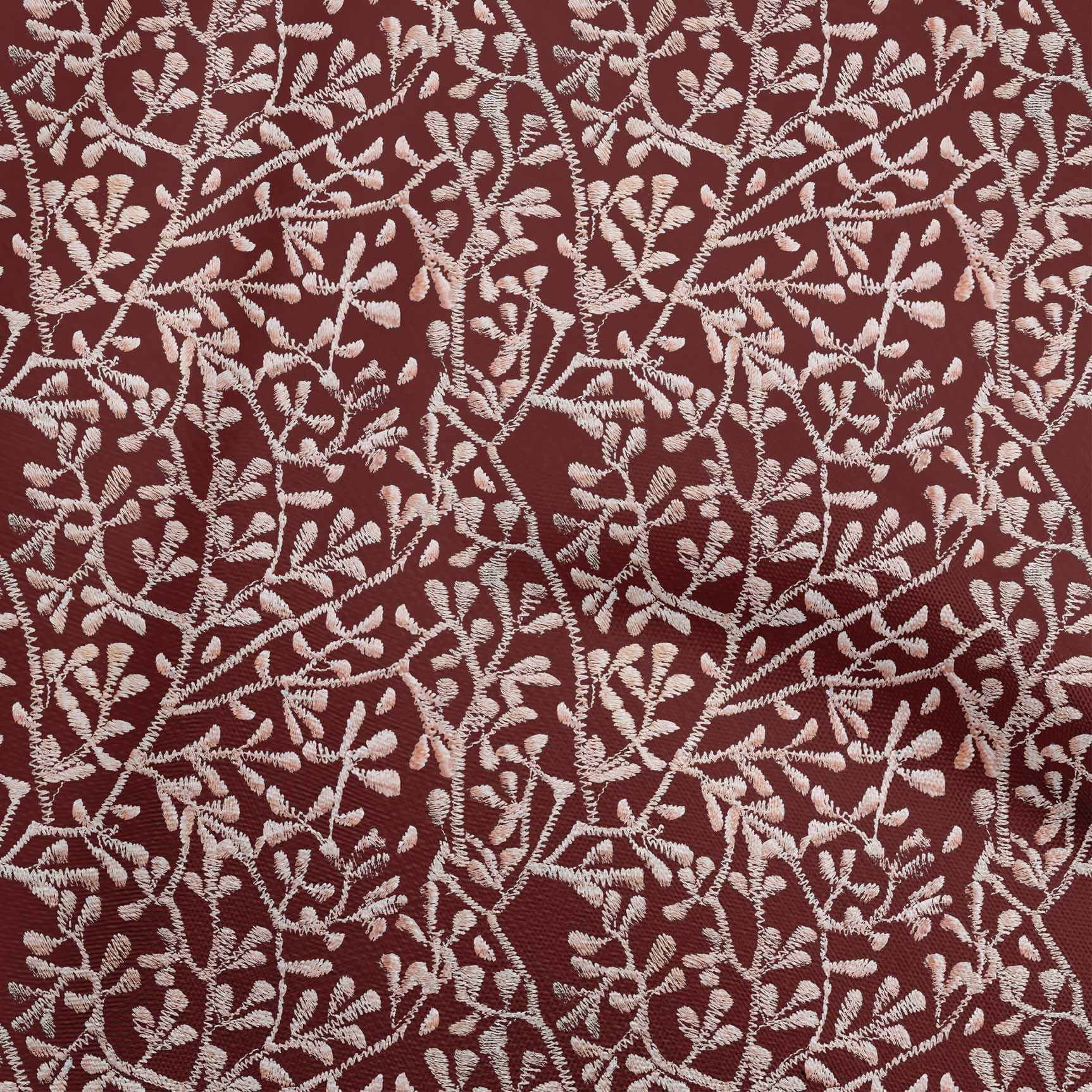 oneOone Viscose Chiffon Maroon Fabric Asian Block Diy Clothing Quilting ...