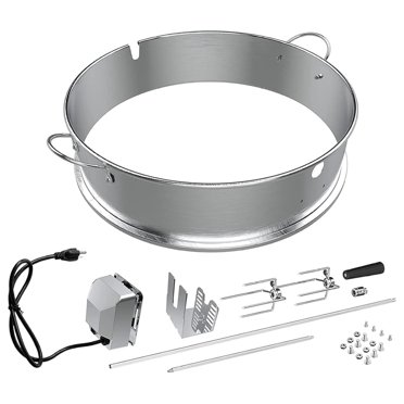 "BENTISM 46"" Outdoor Barbecue Electric BBQ Rotisserie Grill Kit, Stainless Steel, 132lb ...