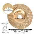 Sharp High Steel 4" Stump Grinder Disc Angle Grinder Mounted Wood ...