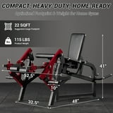 syedee Adjustable Dual-Independent Leg Machine, 600 lbs Capacity, Lying ...