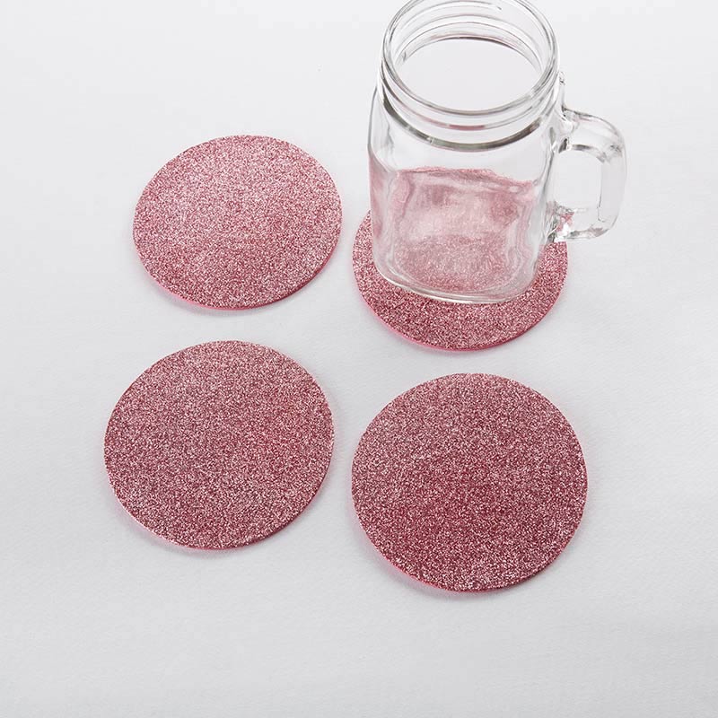 Sparkly Pink Glitter Decorative Coasters - Set of 96 - Perfect Glam ...