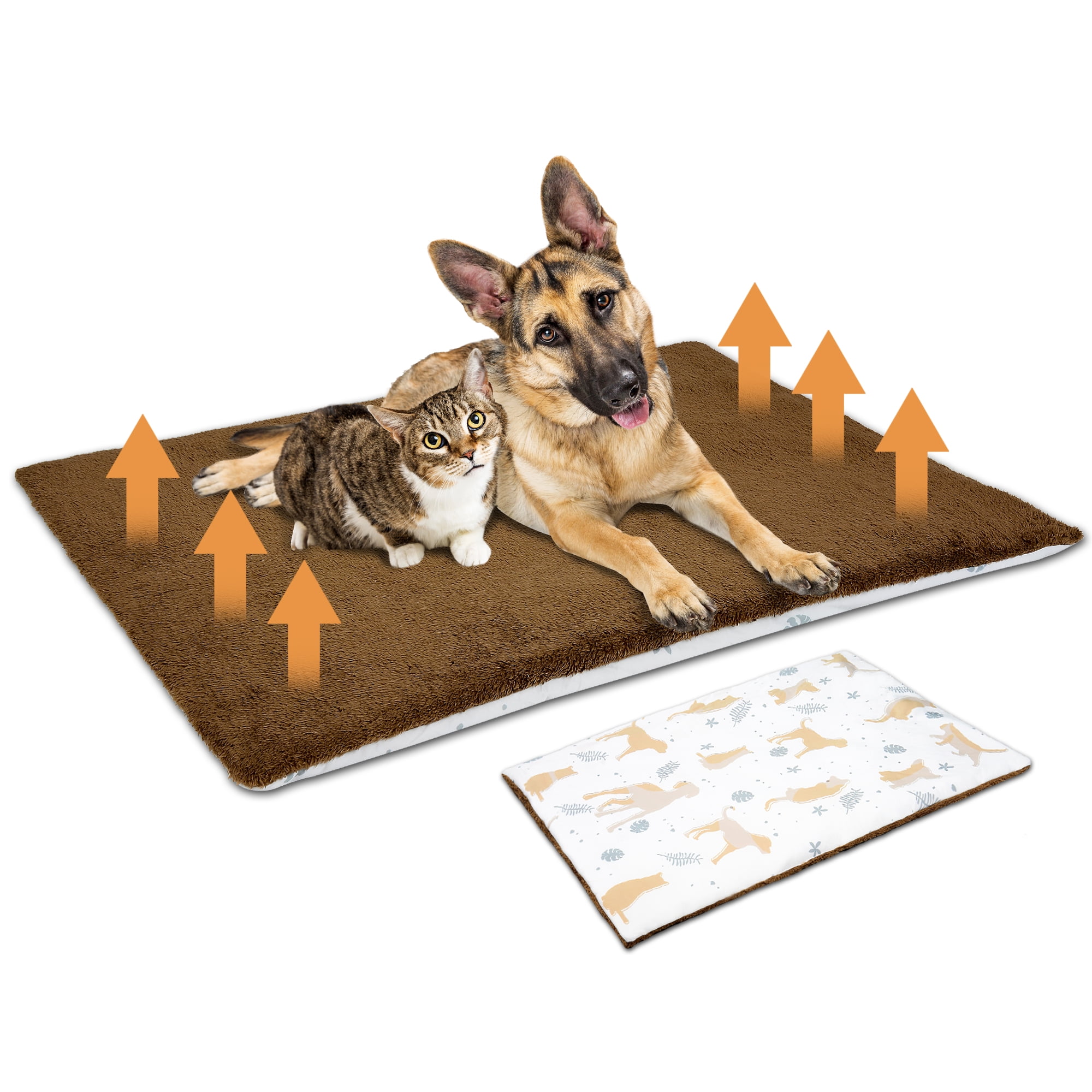 NWK 28'' * 39'' Pet Reversible Sleeping Mat Pad(Self Warming Thermal ...