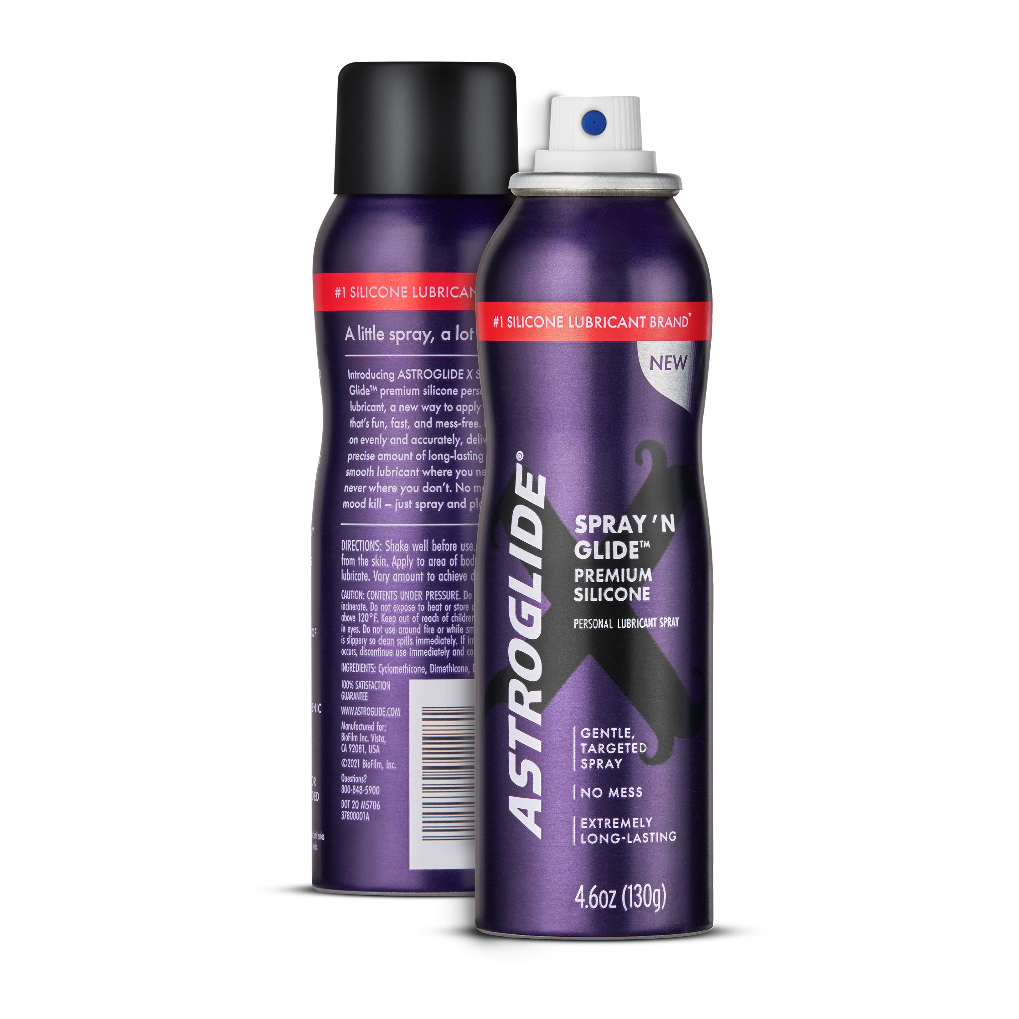 Astroglide X Silicone Spray ‘n Glide, Personal Lubricant, 4.6 Oz ...