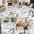 Area Rug for Living Room, Coastal Sea Turtle Non-Slip Indoor Large ...