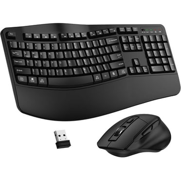 Logitech MK550 USB Cordless Ergonomic Wave Keyboard & Mouse Combo with ...
