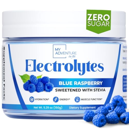 Zero Sugar - Blue Raspberry Electrolytes Powder - Refreshing Hydration ...