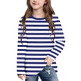 Bixock Toddler Boys Girls Long Sleeve Shirts Crew Neck Stripe Color ...