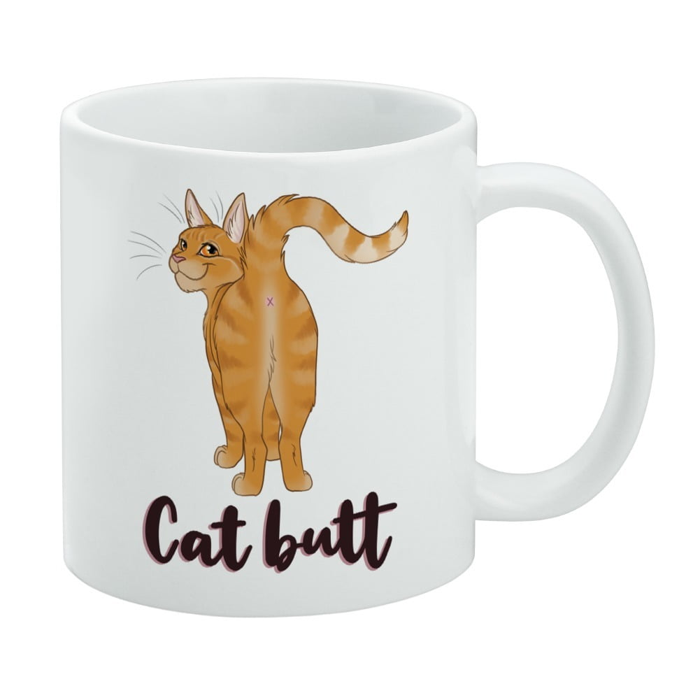 Guess What Cat Butt White Mug - Walmart.com