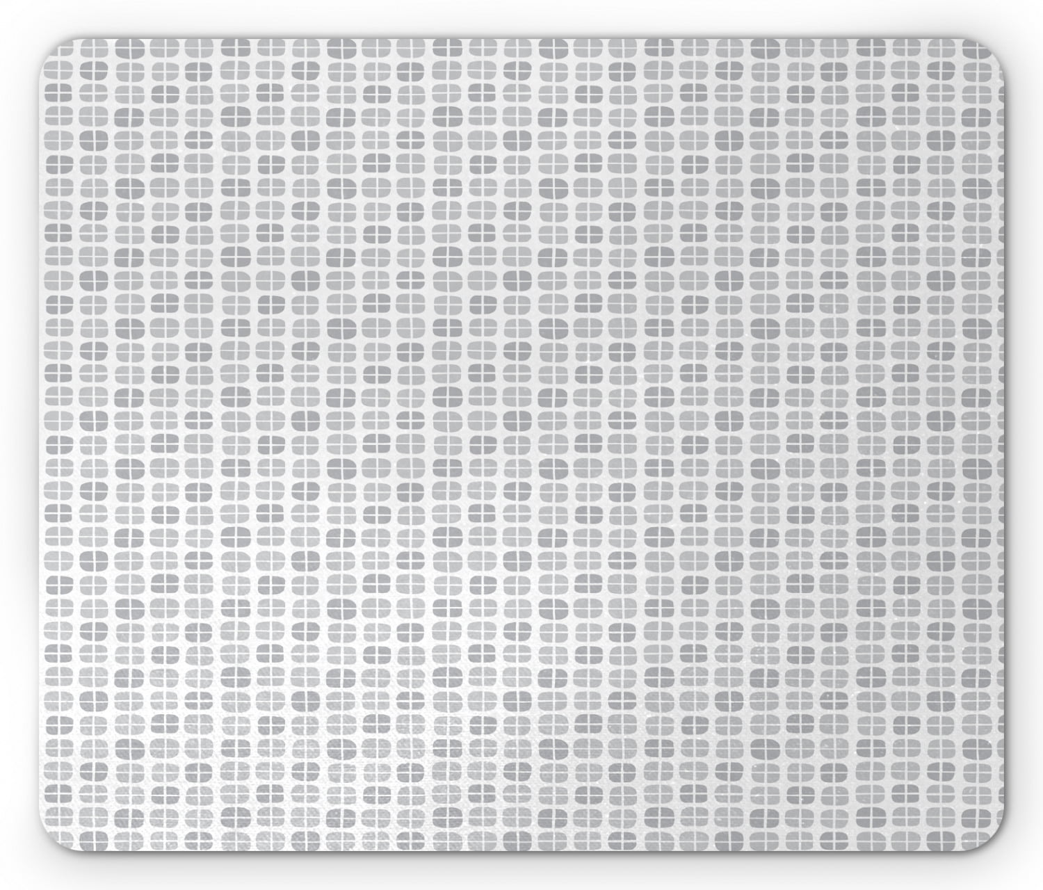 Grey Mouse Pad, Geometric Pattern with Hand Drawn Style Random Square ...