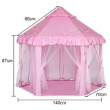 SHANNA Princess Castle Play Tent for Little Girls with LED Star Lights ...