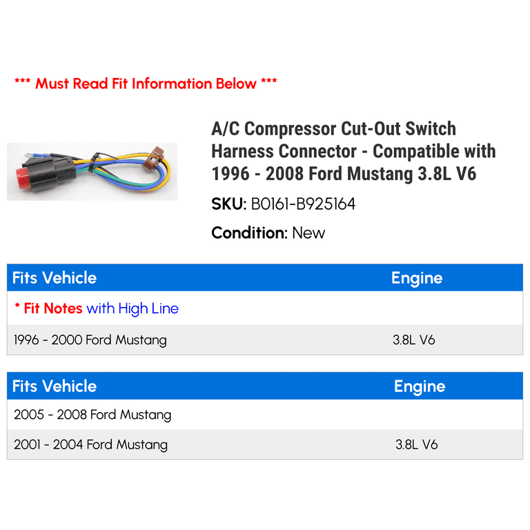 Wiring For 1996 Mustang V6 Engine