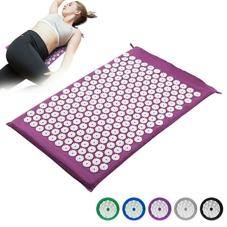 Acupressure Mat Back Pain Massage Cushion Yoga Spike Mat Acupuncture ...