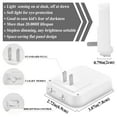 2 Pack LED Sensor Night Light Motion 3 Modes for Stairway Bedroom ...
