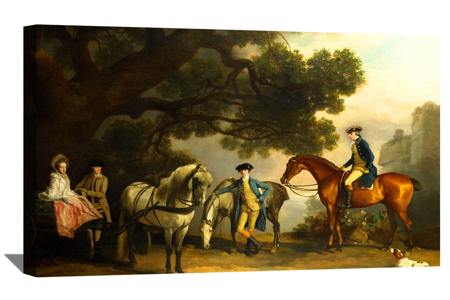 George Stubbs Paintings Sporting Art Print The Milbanke And Melbourne ...