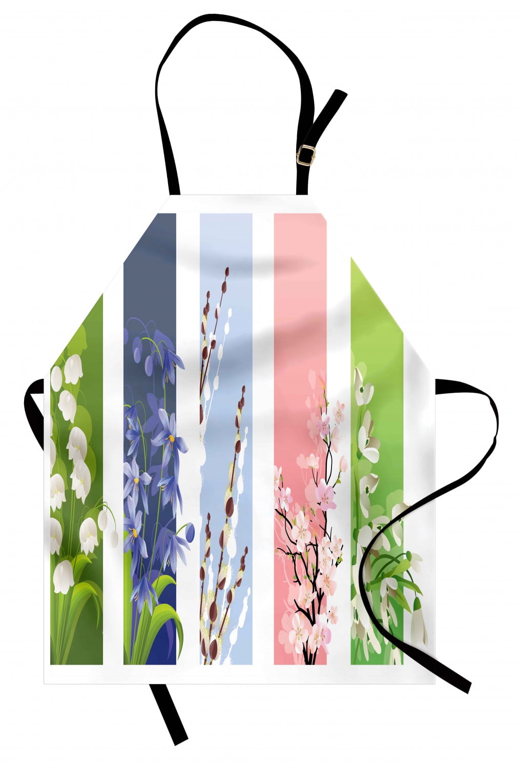 Flower Apron Spring Flowers on Different Backgrounds Lily Blossoms ...