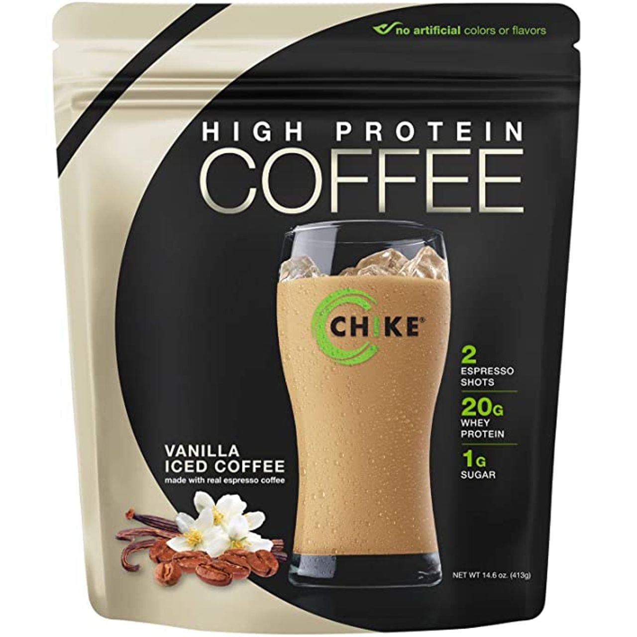 Chike Nutrition High Protein Iced Coffee (16oz Bag) Flavor: Vanilla ...