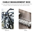 Charger Organizer Cable Storage Bin Wires Keeper Cord Transparent ...