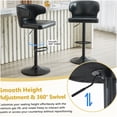 360 Swivel Bar Stools Set of 2, Adjustable Height Kitchen Stools, Oil ...