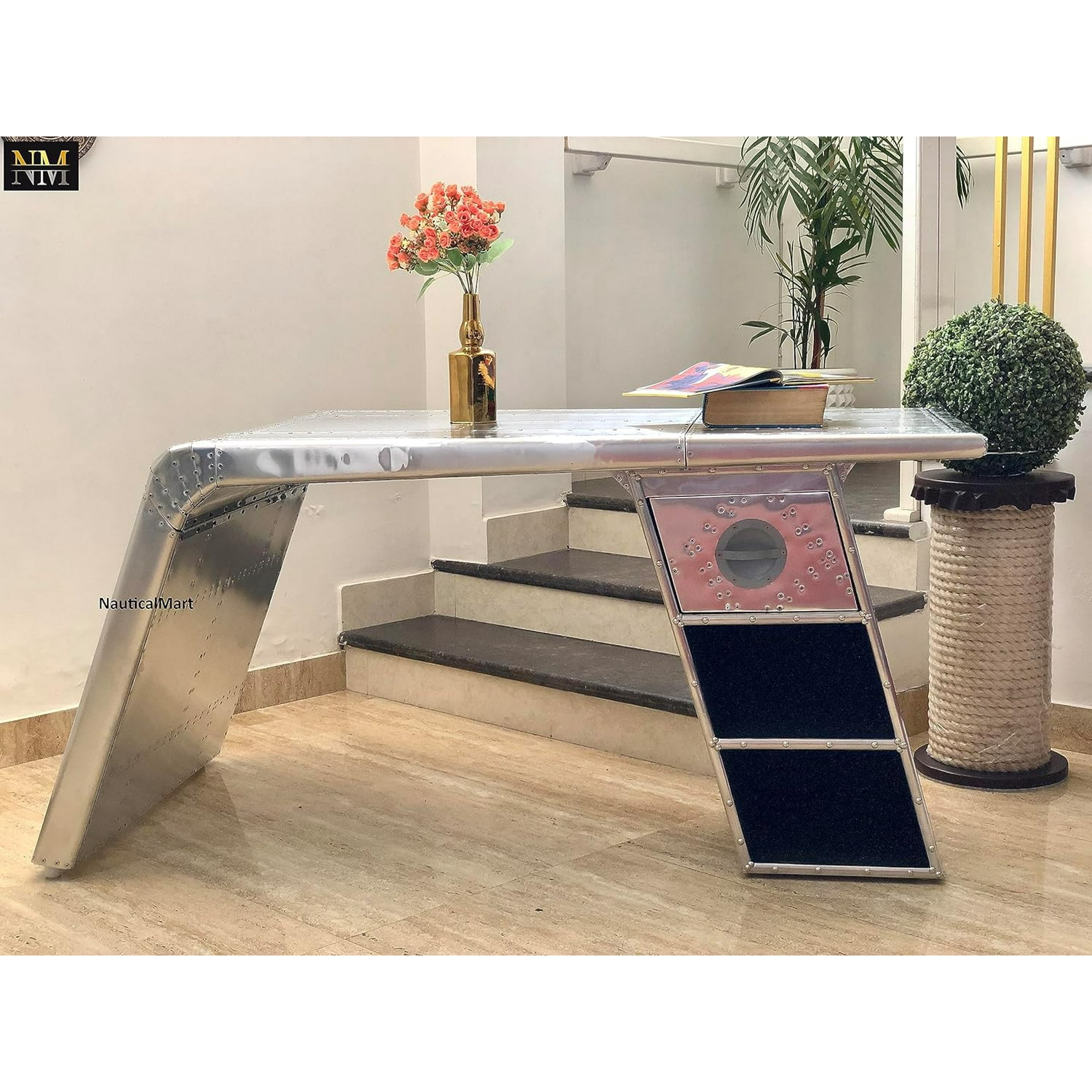 Click here for Nauticalmart Aviator Airplane Wing Desk Aluminium... prices