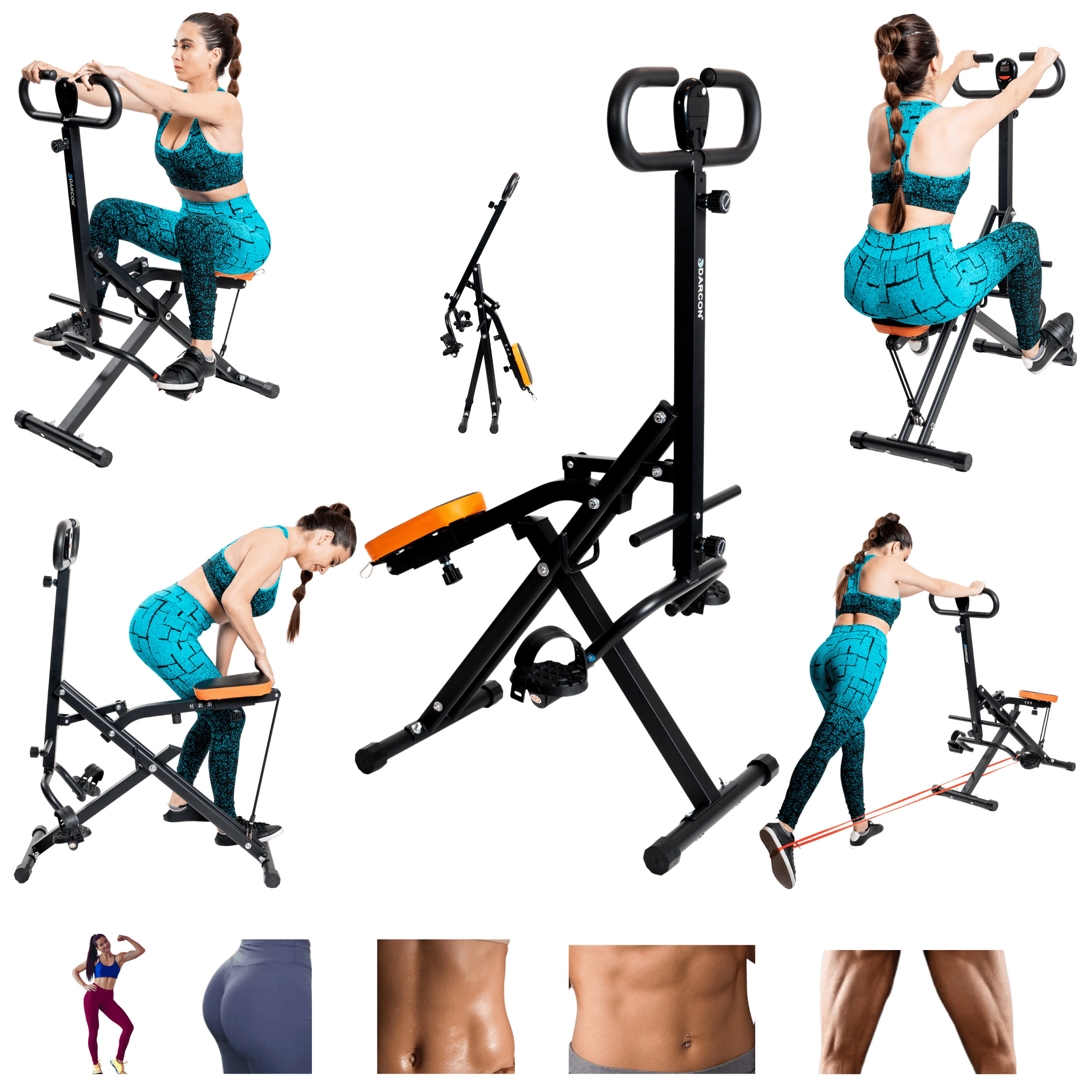 Squat Machine DB method Total Crunch, Rowing Machine for Abs - Home ...