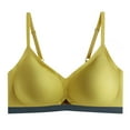 Bras For Women No Underwire Womens Contrasting Color Hollow Seamless Underwear Push Up Bra