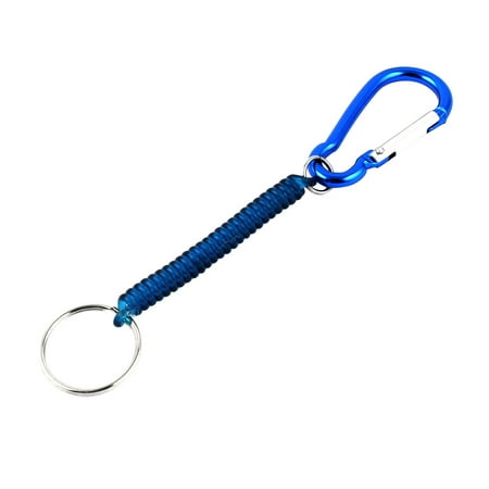 Keychain Spring Coil Elastic Cellphone Snap Hook Cord Retractable Rope ...