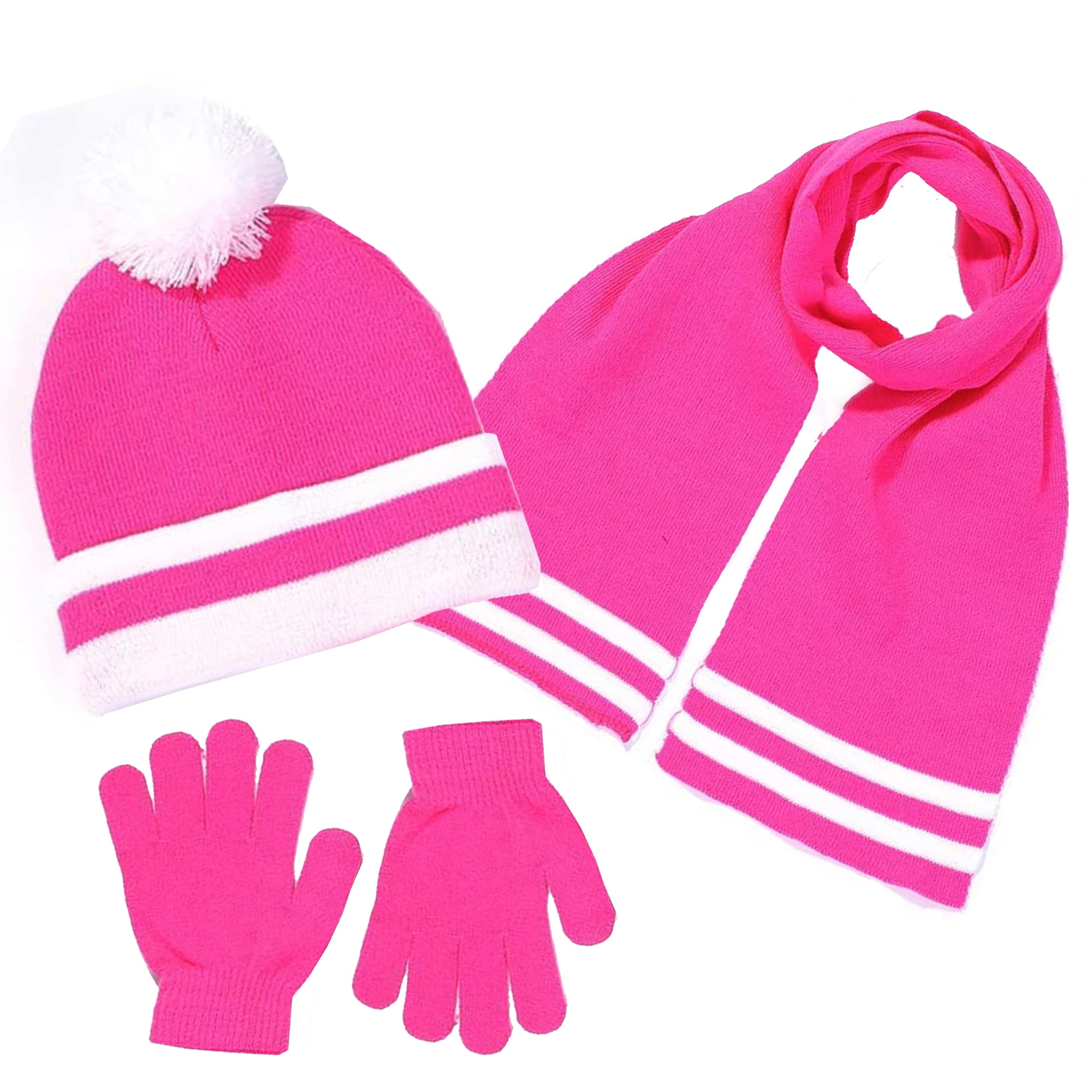 Swak Girls Hat,Scarf & Glove Set-Kids Cold Weather Winter Accessories ...