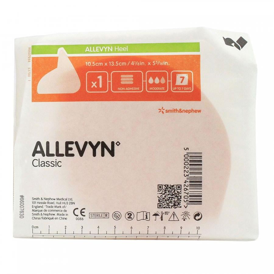 Allevyn Foam Dressing, 4.5 x 5 .5 Inch, Heel Cup Style, Sterile, 5 ...