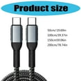 100W USB C Charging Cable Male Type C to Male Type C Data Sync Line ...