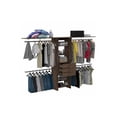 We Have Furniture Closet System Pittsburg, Four Hanging Rods, Dark ...