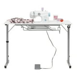 Sew Ready Adjustable Positioning Multifunction Sewing Table, Silver ...