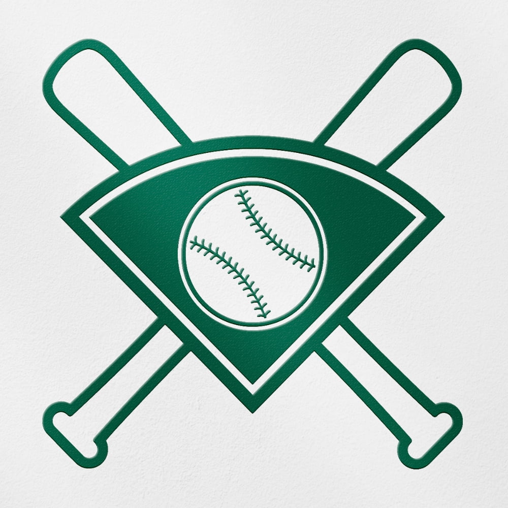 Transparent Decal Stickers Of Softball Frames (Green) Premium ...