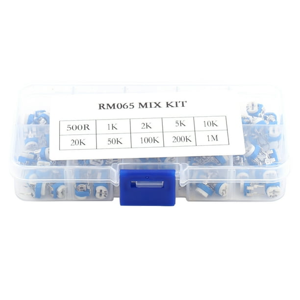 Variable Resistor 100pcs 10 Values 500ohm-1M Ohm Film Variable Resistor ...