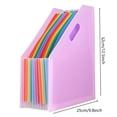 Nnndbs A4 Transparent Expanding File Folder with Snap Closure, Large ...
