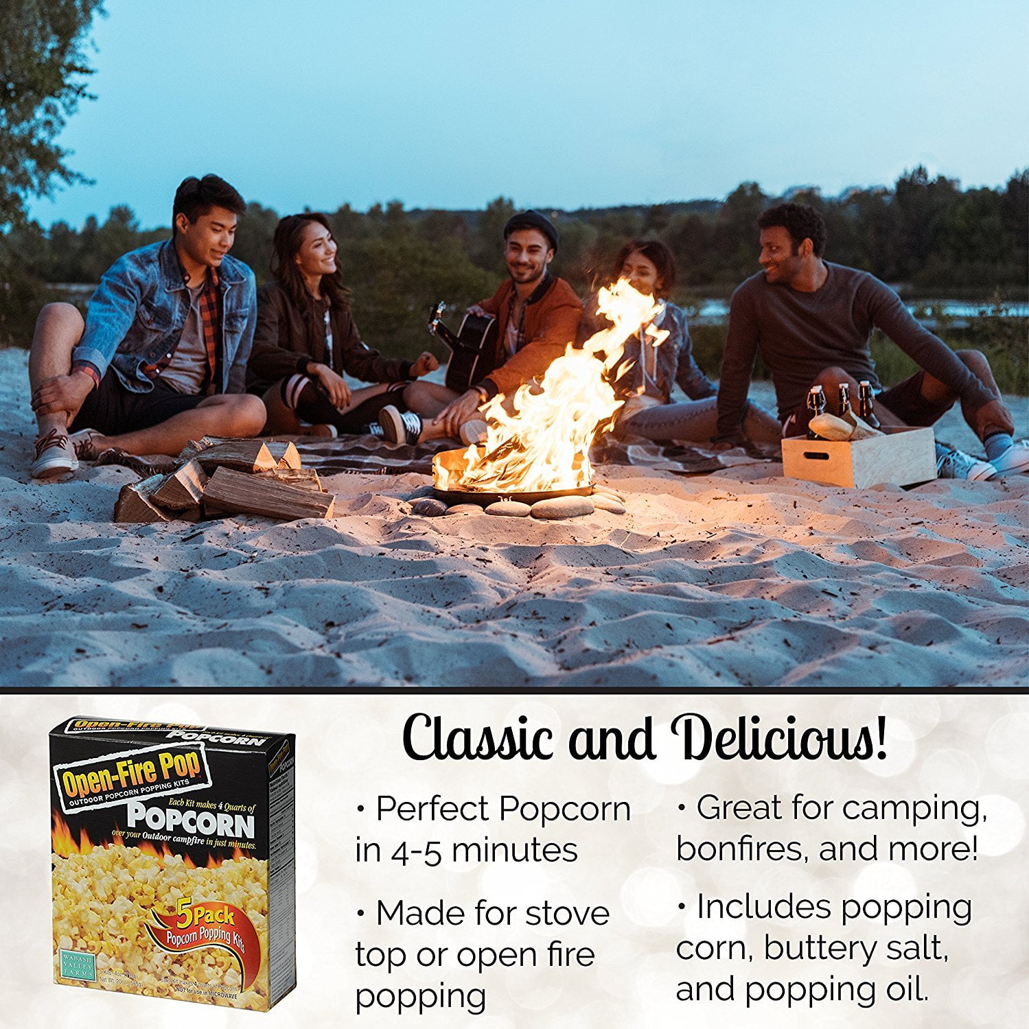 Buy Wabash Valley Farms 43605 Open Fire Pop All-Inclusive Popping Kits ...