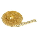 Rhinestone Tape Self-adhesive Diamond Ribbon Gold For Bling Bridal ...