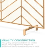 Best Choice Products 38x31in Single Panel Handcrafted Iron Chevron ...