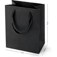 Black 3 count Bags with Tissue Paper and Greeting Cards, 7x4x9 Inch ...