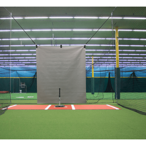Jones-Sports 12' H x 12' W x 70' L Batting Cage Net and EZ Up & Down ...