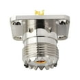 Flange Mount UHF SO-239 Female Jack RF Panel Connector 4 Hole Solder ...