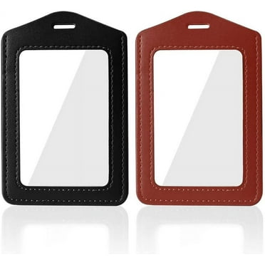 SagaSave PVC ID Card Badge Holders for Credit Cards Driver’s Licenses ...