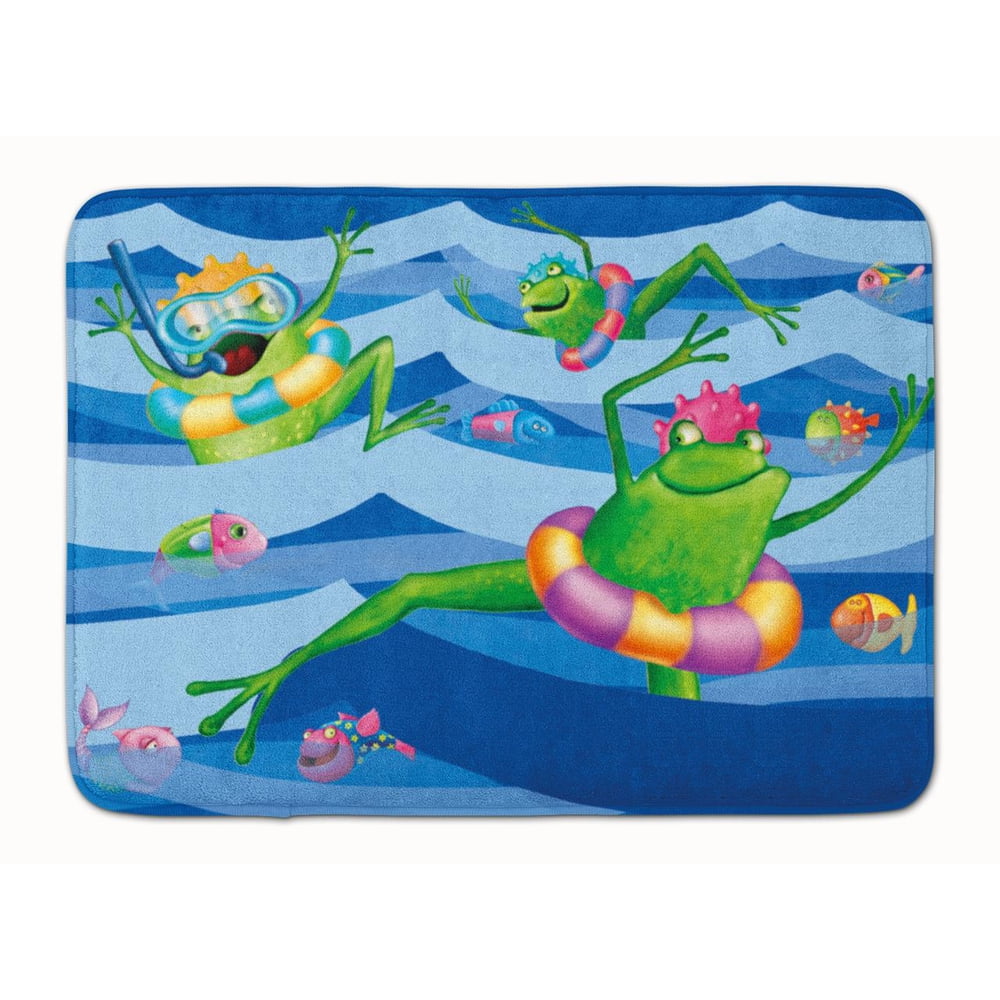 Frogs Swimming Machine Washable Memory Foam Mat - Walmart.com - Walmart.com