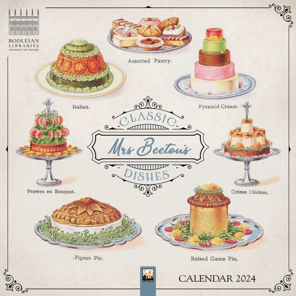 Pre-Owned Bodleian Libraries: Mrs Beeton's Classic Dishes Wall Calendar ...