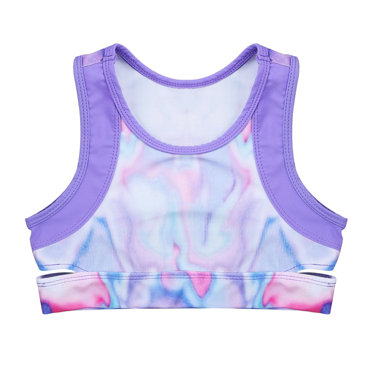 DPOIS Kid Girls Colorful Sports Bra Ballet Dance Sportswear - Walmart.com