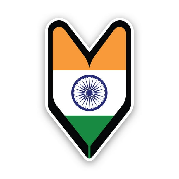 Indian Driver Badge Sticker Decal - Self Adhesive Vinyl - Weatherproof ...