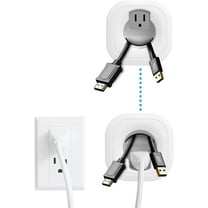 Datacomm Electronics 50-6623-WH-KIT Flat Panel TV Cable Organizer Kit ...