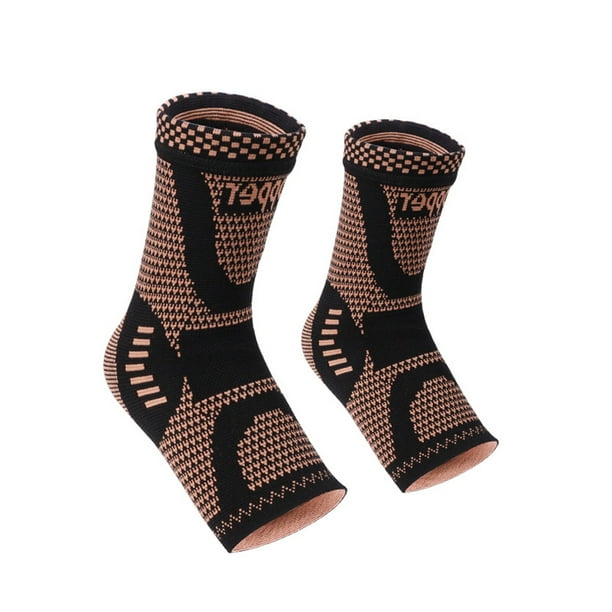 Copper Infused Ankle Brace Set Plantar Fasciitis Foot Socks Sprained ...